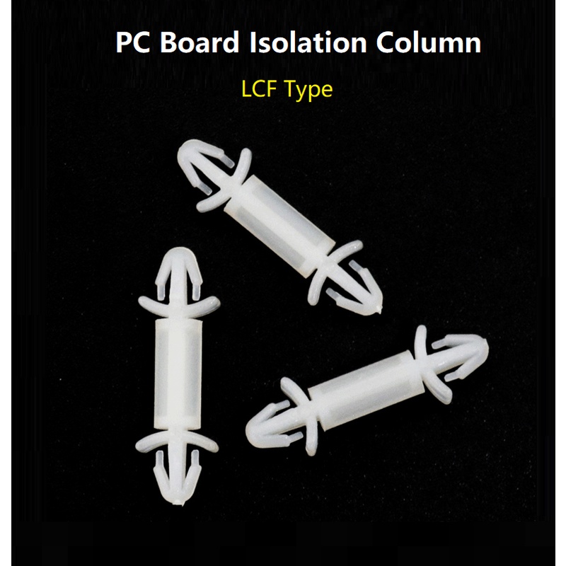 100Pcs PCB Isolation Column LCF Series Double-Head Nylon Spacer 3mm ...