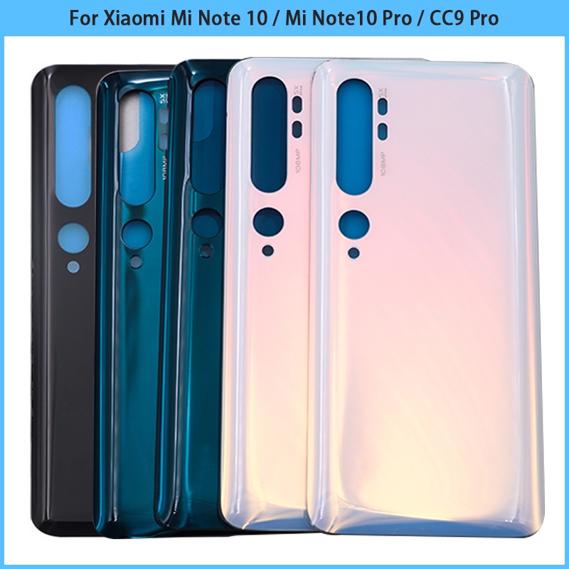 สําหรับ Xiaomi Mi Note 10 / Mi Note 10 Pro ฝาหลังแบตเตอรี่ 三维 แผงกระจกด้านหลังประตู Mi CC9 Pro ...