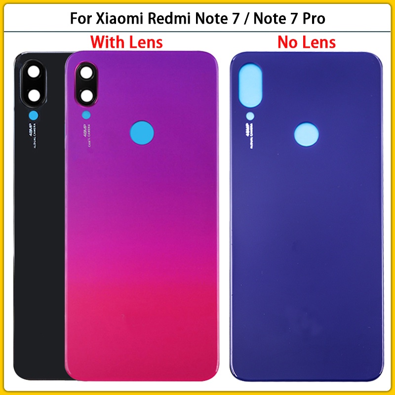 สําหรับ Xiaomi Redmi Note7 / Note 7 Pro ฝาหลังแบตเตอรี่ 三维 แผงกระจกด้านหลังกระจกกระจกกรณีกาว ...