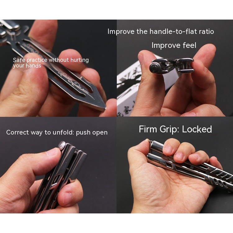 YY4 Flipping ของเล่นบาลิซอง มีดบาลิซอง มีดควง มีดซ้อม หวีควง สำหรับการ ...