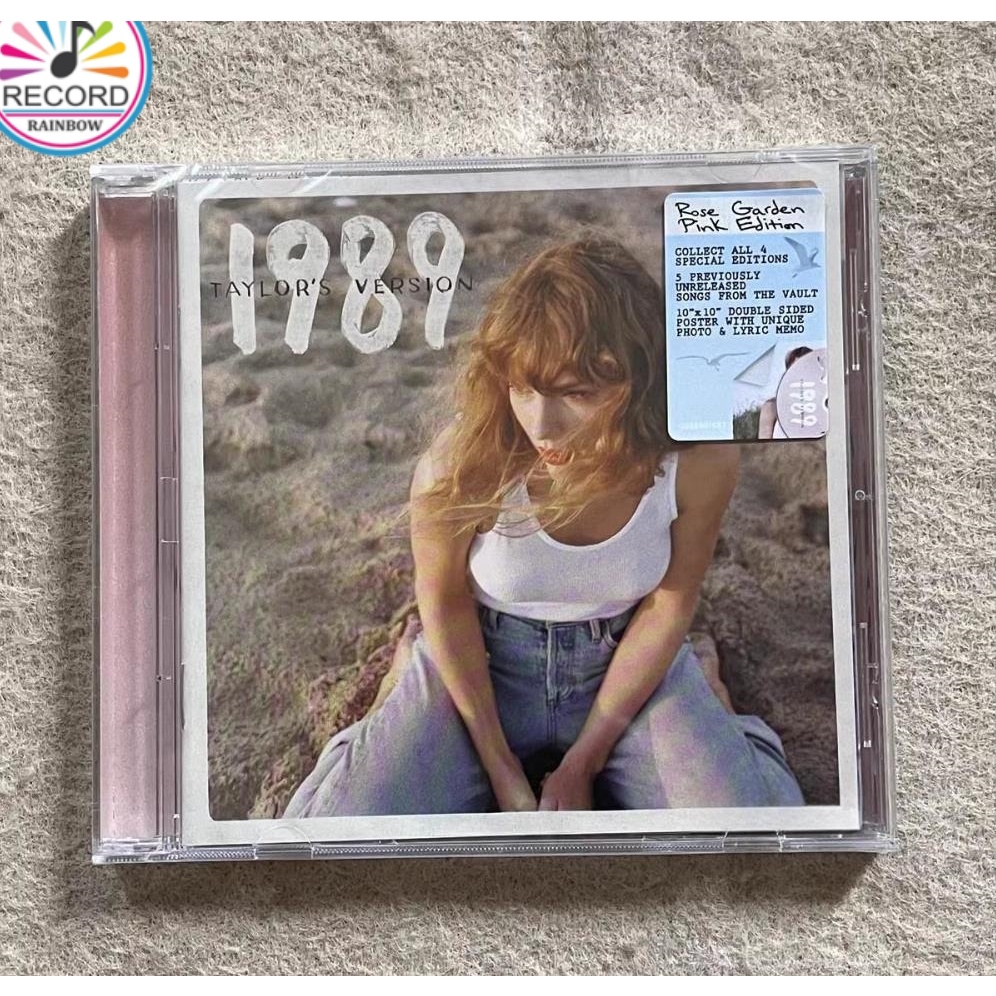 1989 Taylor's Version Taylor Swift CD+Poster Rose Garden Pink Deluxe ...
