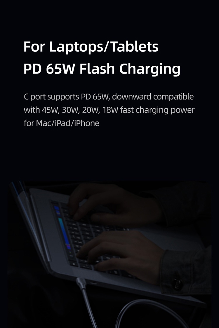 Usams PD 95W อลูมิเนียมอัลลอยด์ ใส USB A+C ชาร์จในรถ ชาร์จเร็ว 3.0 ที่ ...