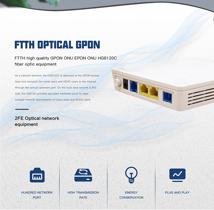 พร้อมส่ง ใหม่ ราคาถูก ของแท้ ตัวแปลงสัญญาณภาษาอังกฤษ HG8120C Gpon Epon ...