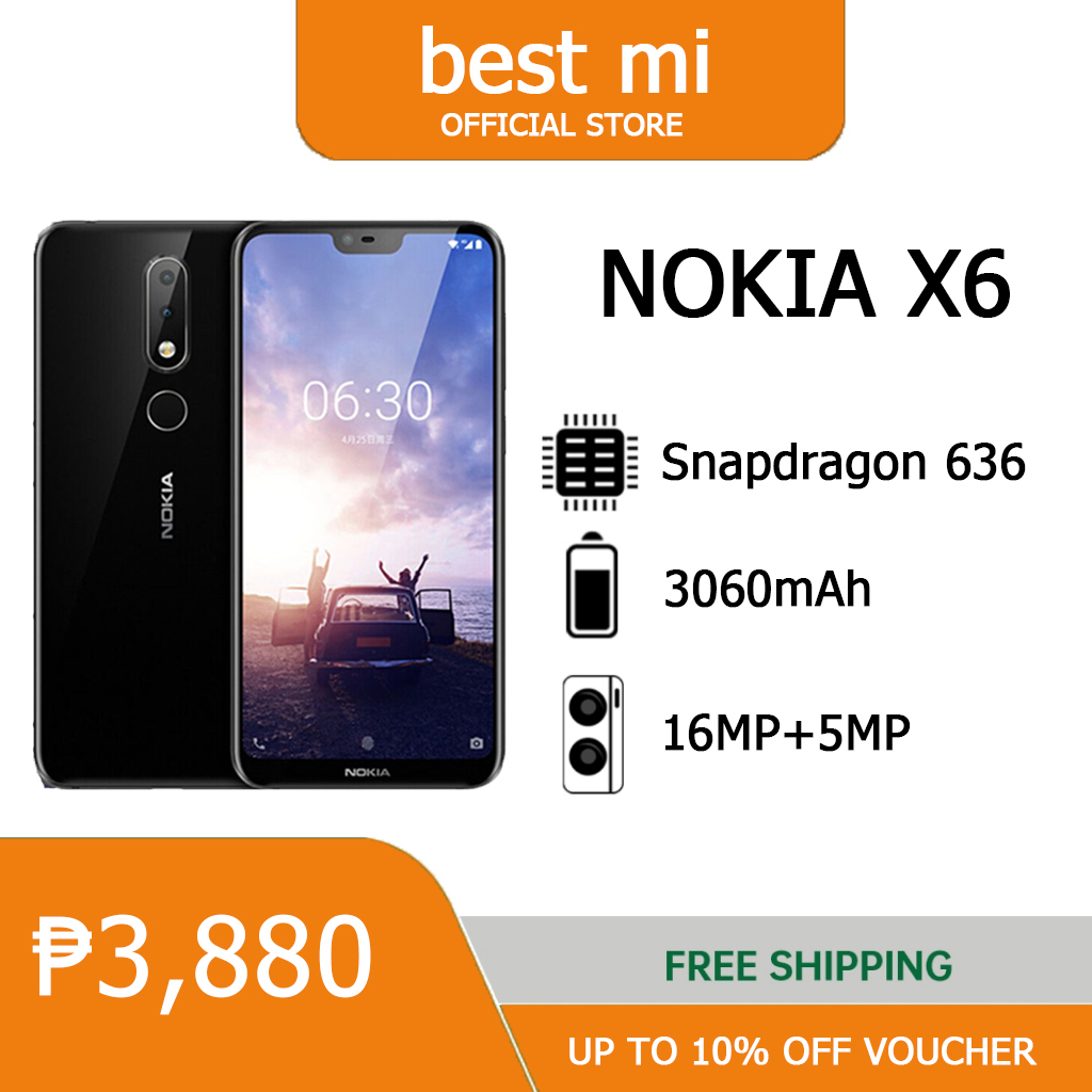 สมาร์ทโฟน nokia X6 nokia 6.1 Plus Octa-core 5.8··6GB RAM 64GB ROM nokia Phone LTE 16MP 2160P 2 ...