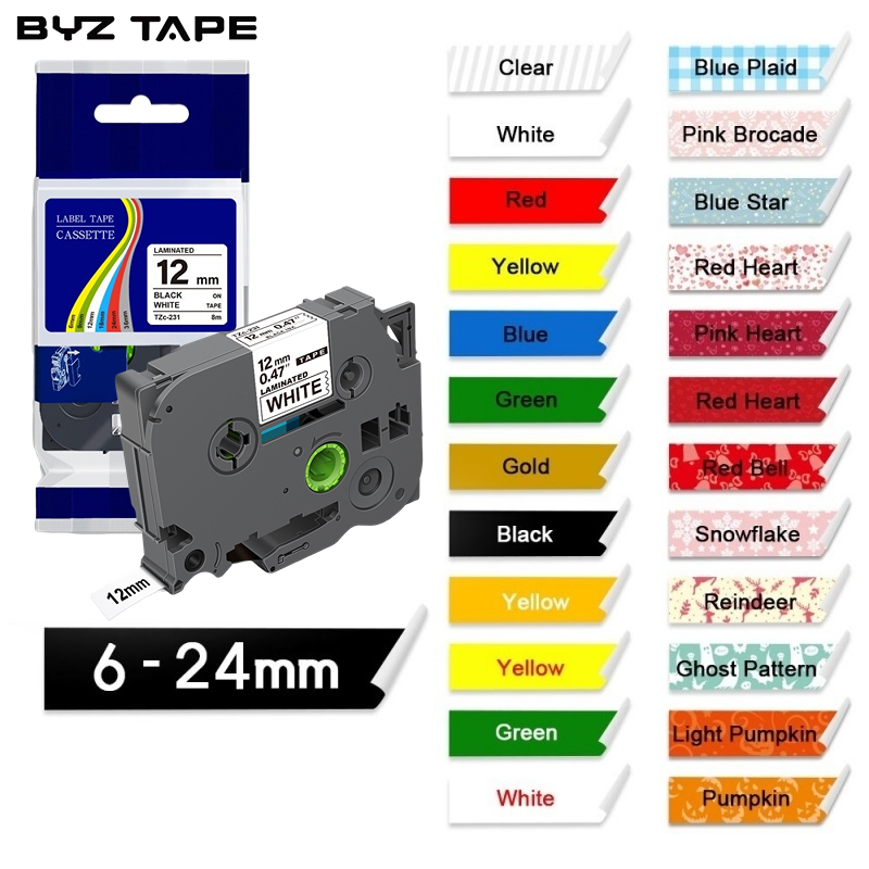 เทปฉลากลามิเนต tze231 Tze 6 9 12 18 24 มม. tze231 tze221 tze211 สําหรับ ...