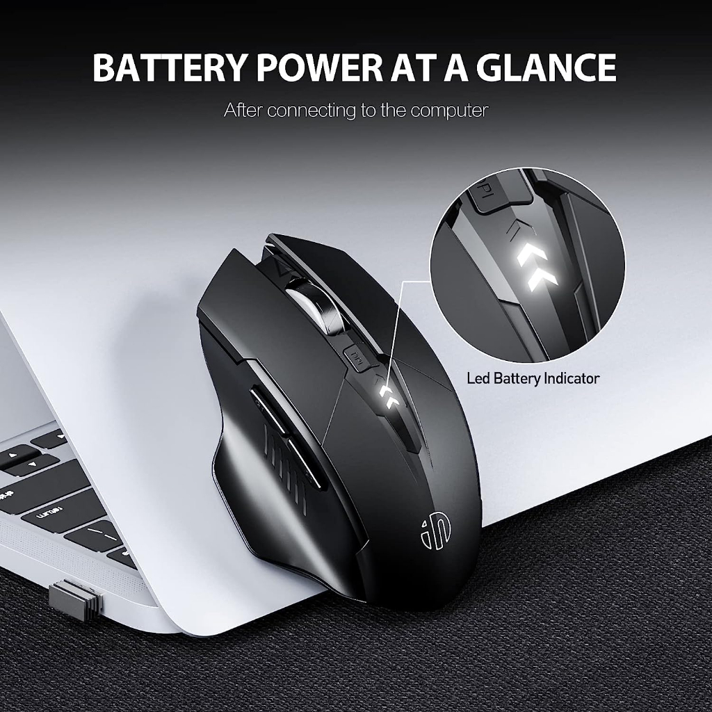Inphic F1 / A1 เมาส์ไร้สาย บลูทูธ 2.4G Wireless / Bluetooth Mouse แบบ ...