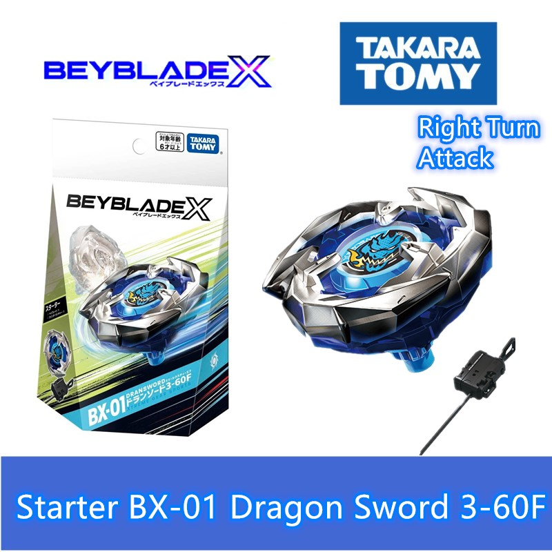 Original Takara Tomy Beyblade-X Starter BX-01 Dragon Sword 3-60F | Shopee Thailand