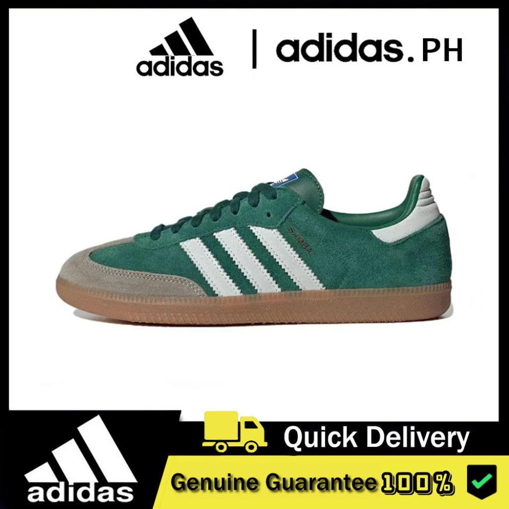 【100% Genuine】Adidas Samba Sneakers Unisex Green ID2054 | Shopee Thailand
