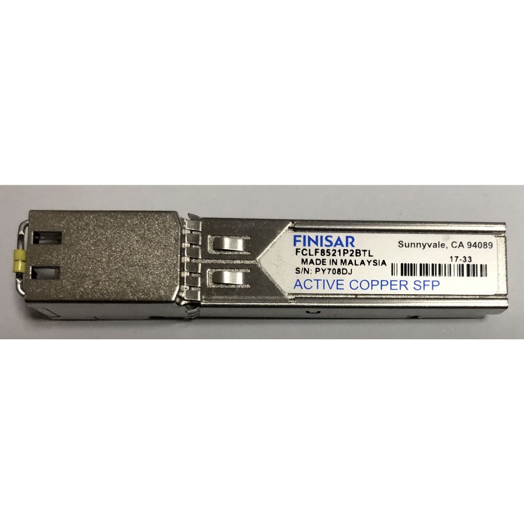 Finisar FCLF8521P2BTL 1000BASE-T Active Copper SFP/RJ-45 Transceiver ...