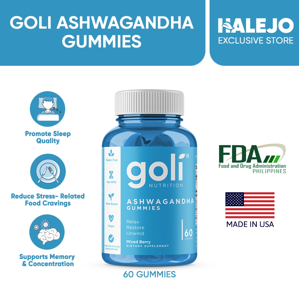 Ashwa Vitamin Gummy by Goli Nutrition - Ashwagandha gummies 60 กัมมี่ ...