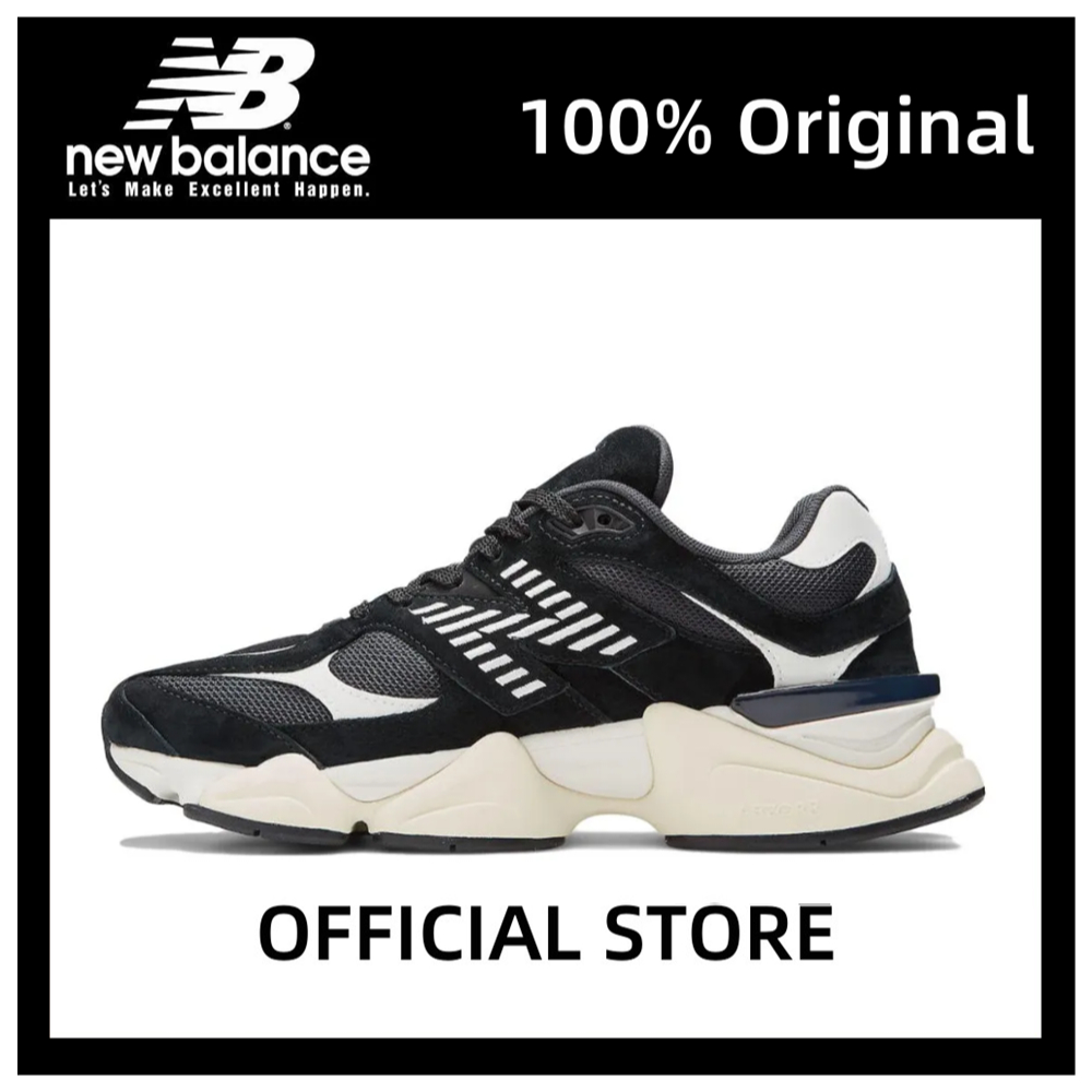 【ต้นฉบับ】New Balance NB 9060 รองเท้าผ้าใบสีดำและสีขาว Unisex U9060AAA ...