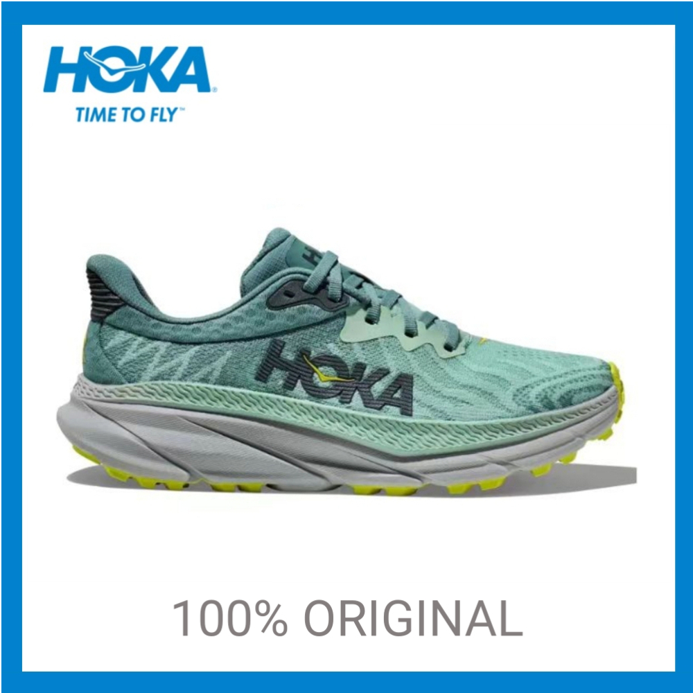 【Official Store】HOKA Challenger ATR7 Green White Low Top Sneakers ...