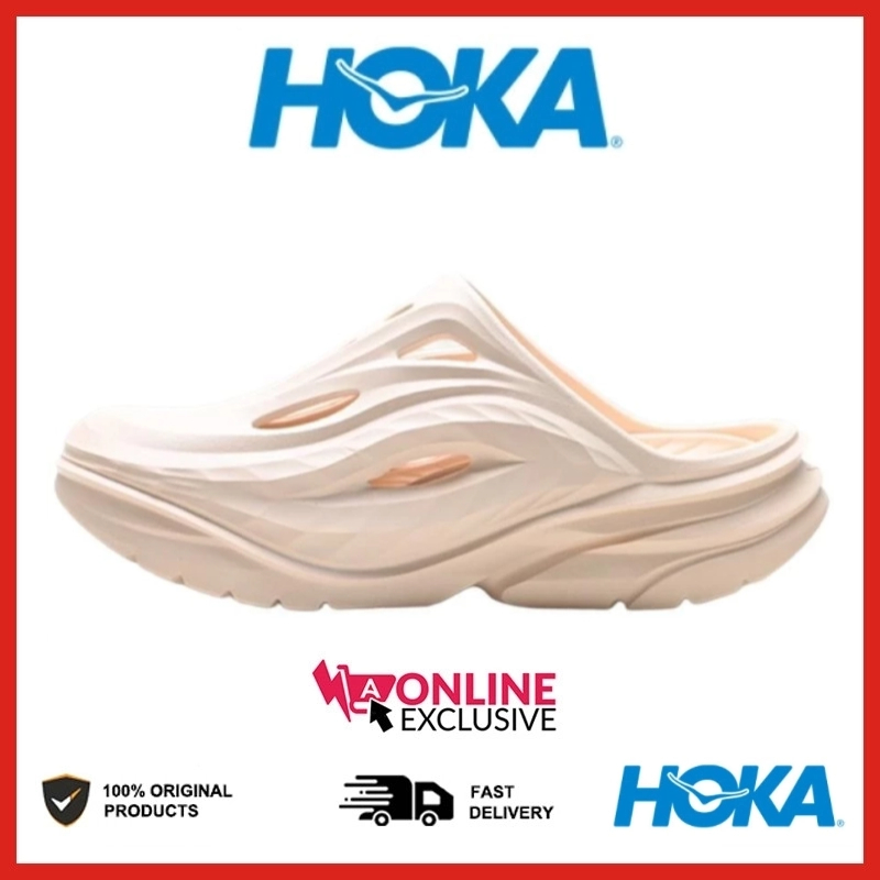 100% original HOKA ONE Recovery Slide 3 Sand Color slip wear ...