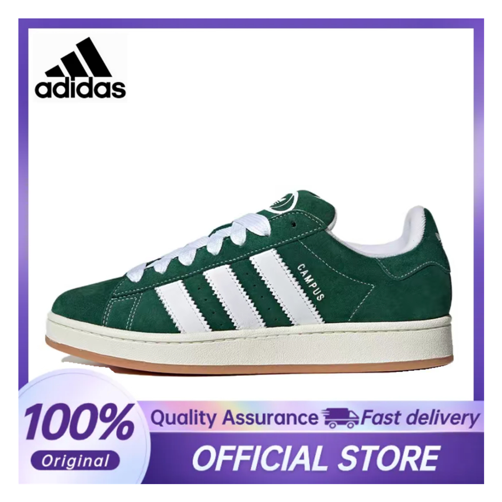 【100%Original】adidas CAMPUS 00s White Green Calf Skin Sneakers Unisex ...