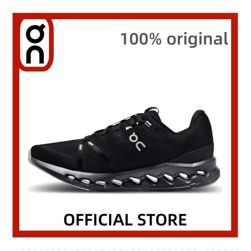 【ต้นฉบับ】On Cloudsurfer Black Low Top Sports For Men Running Shoes ...