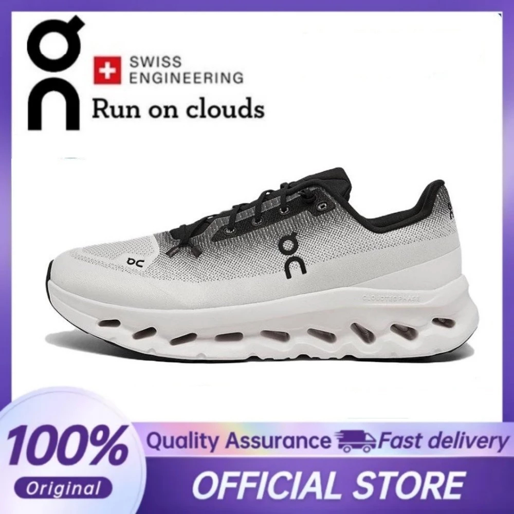 【Authentic】On Running Cloud Tilt White Black Unisex Low Cut Running ...