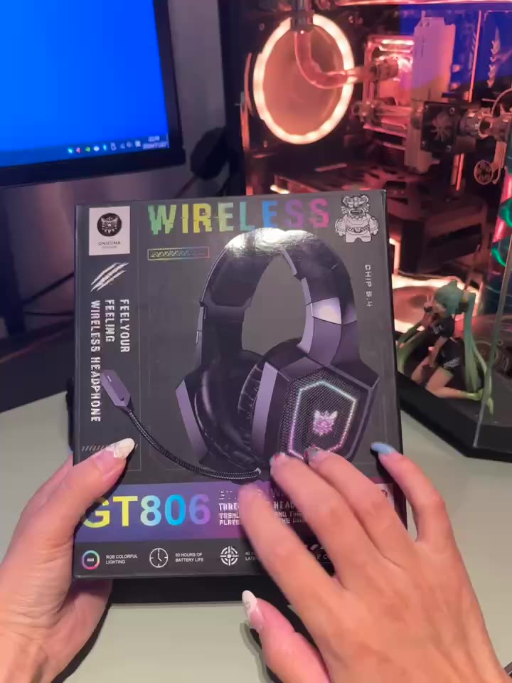 Onikuma GT806 Wireless Three Mode E-Sports Gaming Headset ไมโครโฟนแบบ ...