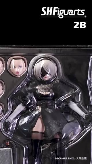 Bandai SHF NieR 2B NieR Mechanical Era 2B Miss TV ฟิกเกอร์ข้อต่อ ...