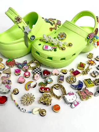 jibbitz crocs Metal punk Chain jibbitz set jibbitz crocs เกาหลี crocs ...