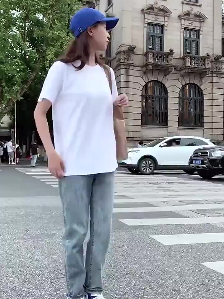 COD (จัดส่งในกรุงเทพฯ) MAO Shop OVERSIZE White T-shirt - ผ้าฝ้ายแฟชั่นคอกลมแขนสั้นเสื้อยืด ...