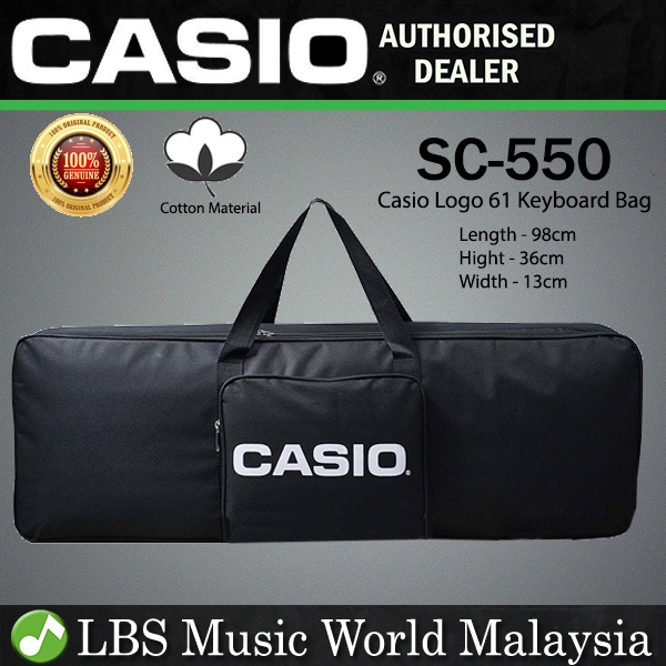 Casio SC-550 61 คีย์ กระเป๋าคีย์บอร์ด เบาะนุ่ม พร้อมกระเป๋า (SC550 SC ...