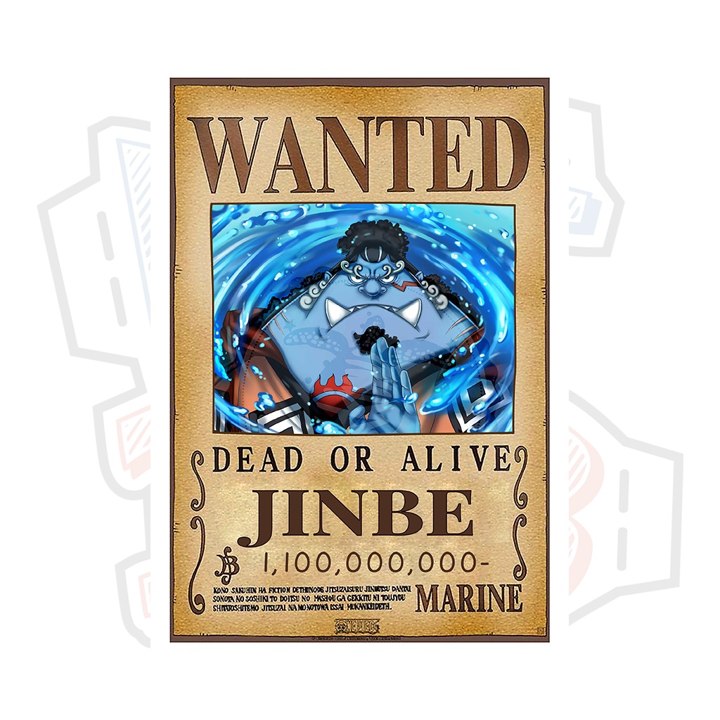 Jinbe wanted Poster ver 2 (Timeskip) - วันพีช | Shopee Thailand