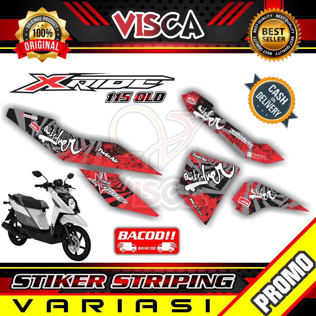 Striping X Ride 115 - Yamaha X Ride 115 Variation Striping สติกเกอร์ ...