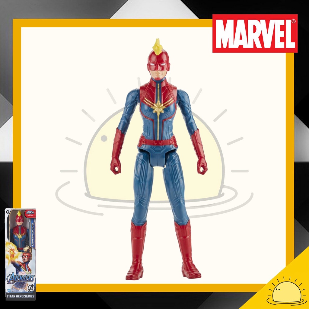 Marvel Avengers Titan Hero Series Captain Marvel Action Figure, 12-Inch ...