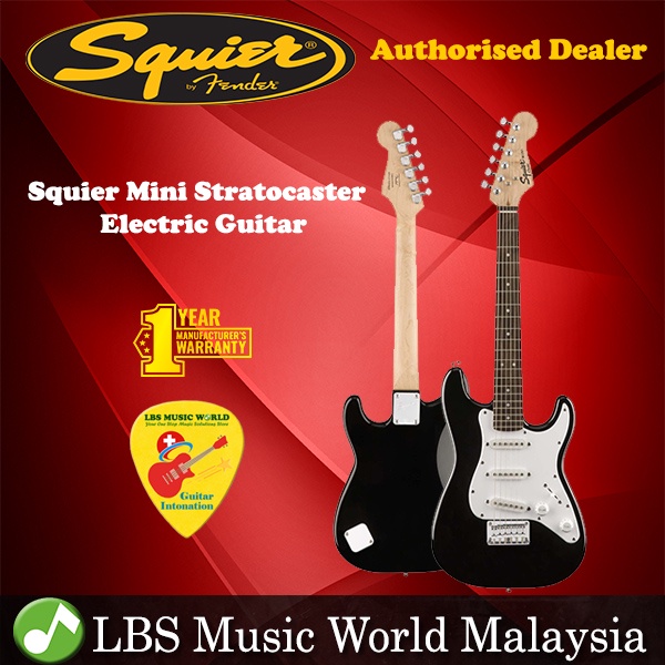 Fender Squier Mini Stratocaster กีตาร์ไฟฟ้า Junior Strat Guitar (Laurel ...