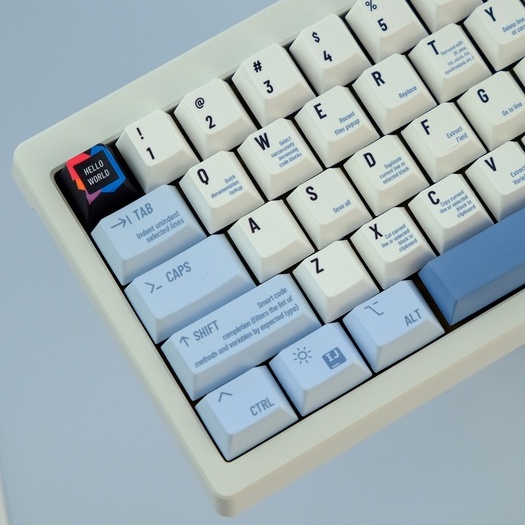 GMK Programmer Keycap, 129 คีย์ PBT Keycaps Cherry Profile DYE-SUB ส่วน ...
