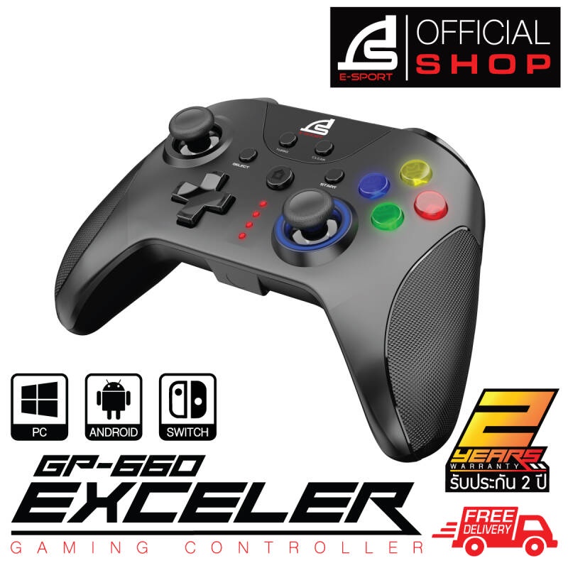 Signo Gaming Controller Exceler GP-660 Black | Shopee Thailand