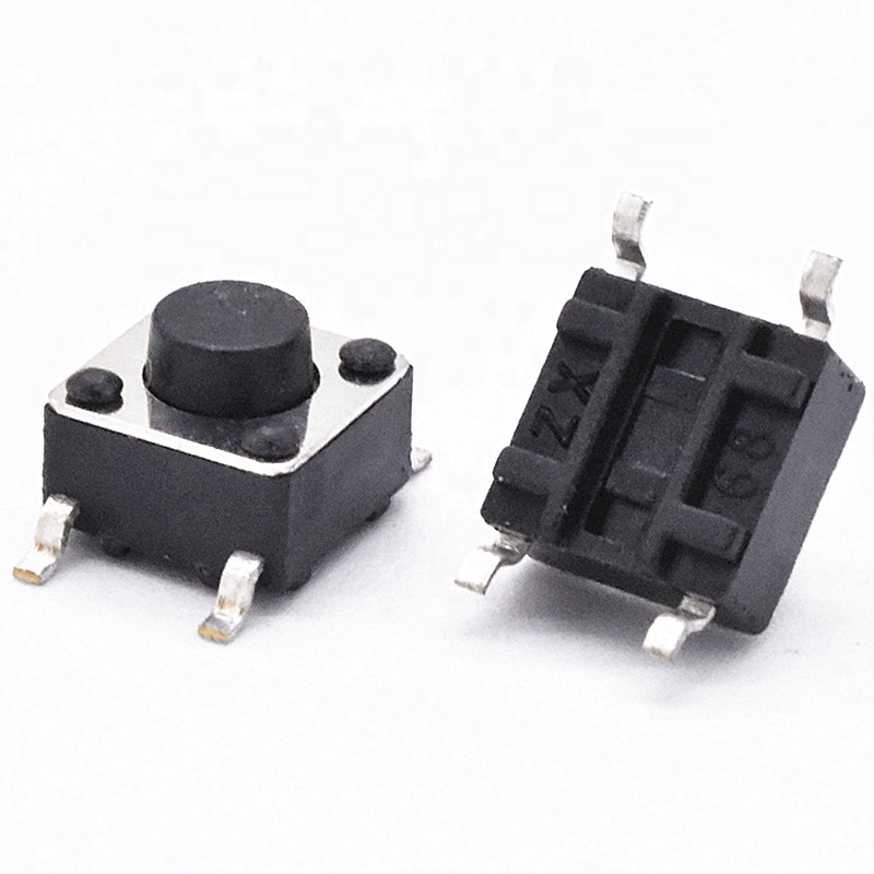 6x6 SMT SMD Momentary Tactile Push Button Click Switch 6*6mm H=4.3 - 12 ...