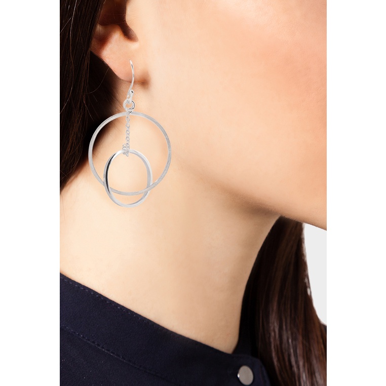 Circular Pull Through Drop & Dangle Earrings | Shopee Thailand