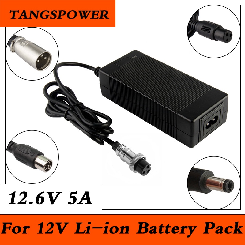 12.6V 5A Charger Lithium Battery For 3S 12V Li-ion Battery Pack Electrical Tools E-bike 18650 ...