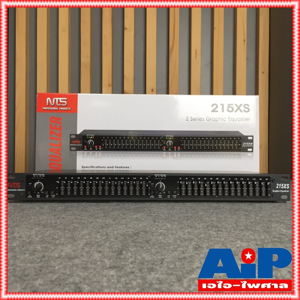 NTS 215XS EQ ST 15BAND เครื่องปรับแต่งเสียง เครื่องขยายเสียง EQขยายเสียง อีควอไลเซอร์ เอ็นทีเอส ...