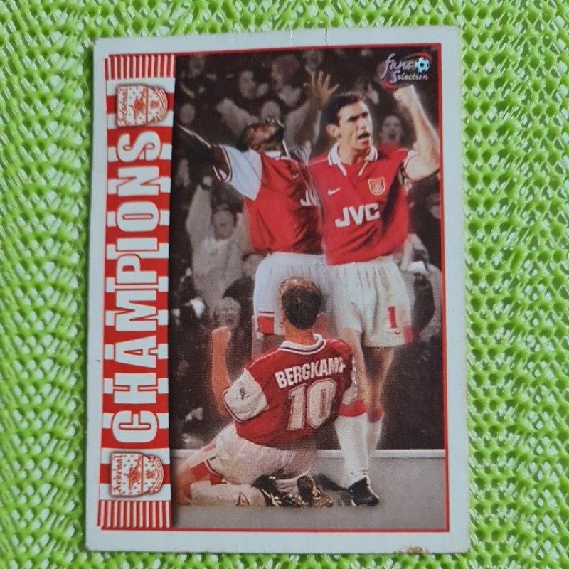 การ์ดฟุตบอลทีมอาร์เซนอล ARSENAL 1997-1998 Futera Fans Collection F. C ...