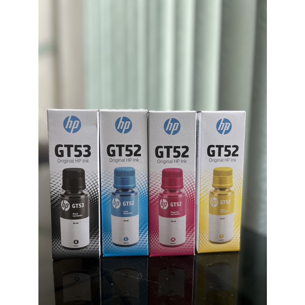 HP GT53(51)BK+GT52 C M Y SET 4 สี แท้ศูนย์ใช้ HP Smart Tank 500,515,615 ...