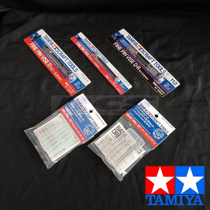 TAMIYA DRILL SET & FINE PIN VISE 74044, 74049, 74050, 74051 & 74112 ...