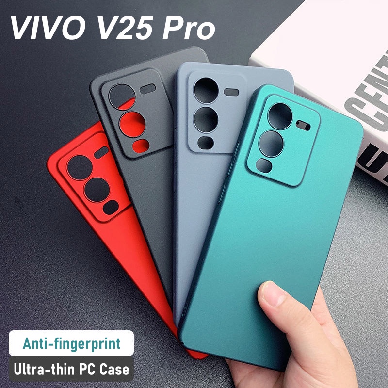 Vivo V25 Pro V25Pro 5G เคสแข็ง PC ด้านหลังทราย บาง เคสโทรศัพท์ | Shopee Thailand