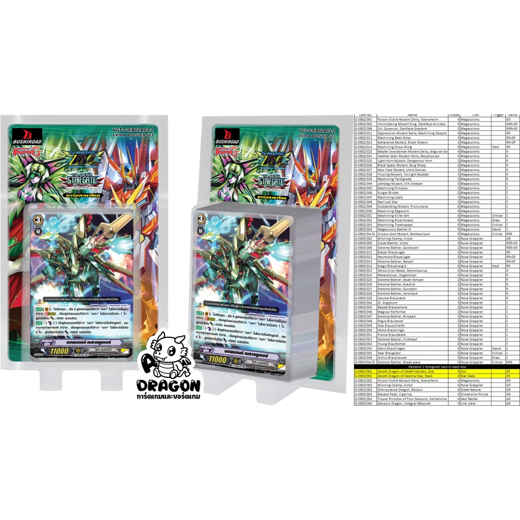 [แวนการ์ด] G-EB02&03-2 ไม่มีกล่อง | Shopee Thailand