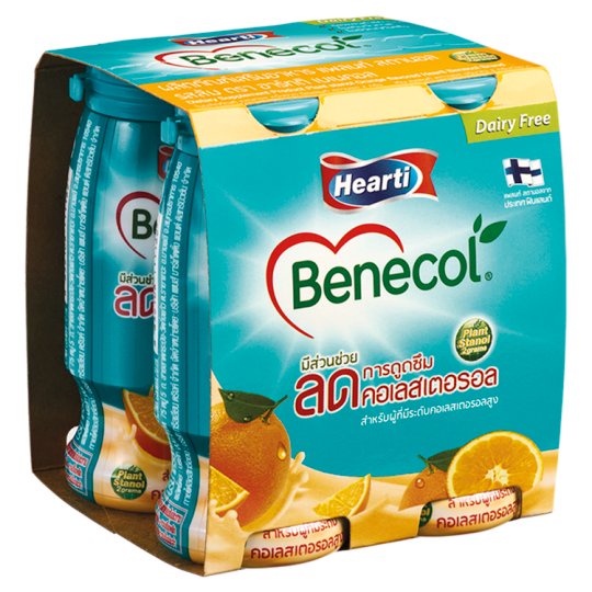 ฮาร์ทติเบเนคอล แพลนท์สตานอลส้ม70มลx4HEARTI BENECOL PLANT STANOL ORANGE ...
