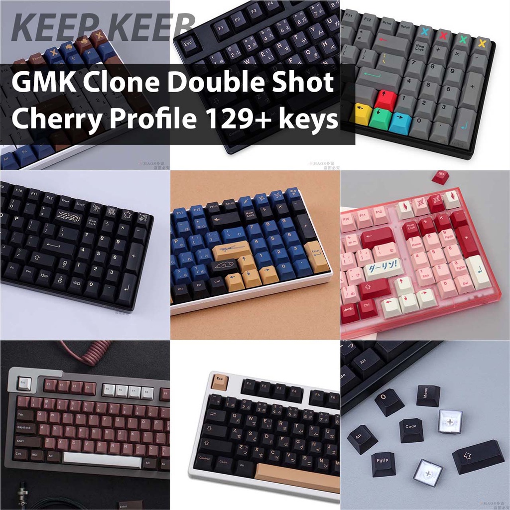 GMK Keycaps Double Shot Cherry Profile คีย์แคป ปุ่มกดคีย์บอร์ด | Shopee ...