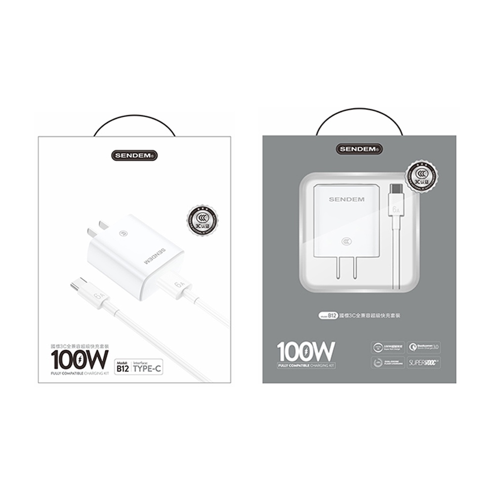 Sendem สายชาร์จเร็ว 100W TYPE-C ของแท้ รุ่น SDM-B12 | Shopee Thailand