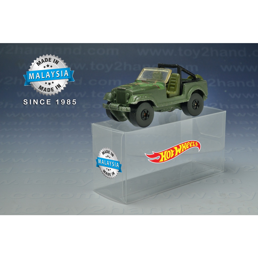 No.1714 รถเหล็ก Hot Wheels No.3259 Jeep CJ-7 ผลิตในมาเลเซีย ปี 1985 อายุกว่า 30 ปี (นอกแพค ...