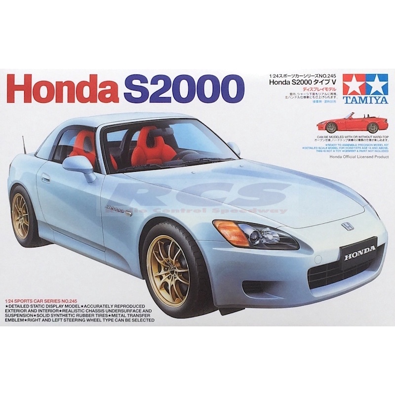 🏆 TAMIYA 24245 ชุดประกอบจำลองมาตราส่วน 1:24 HONDA S2000 โมเดลประกอบ ...