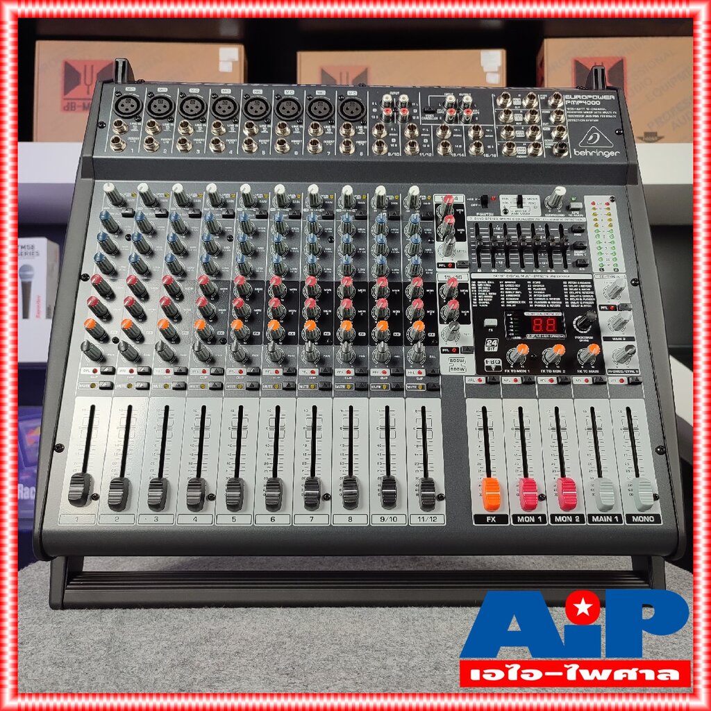เพาเวอร์มิกซ์ BEHRINGER PMP4000 POWERMIXER เครื่องเสียง PMP-4000 เพาเวอร์มิกซ์ มิกเซอร์ มิกซ์ ...