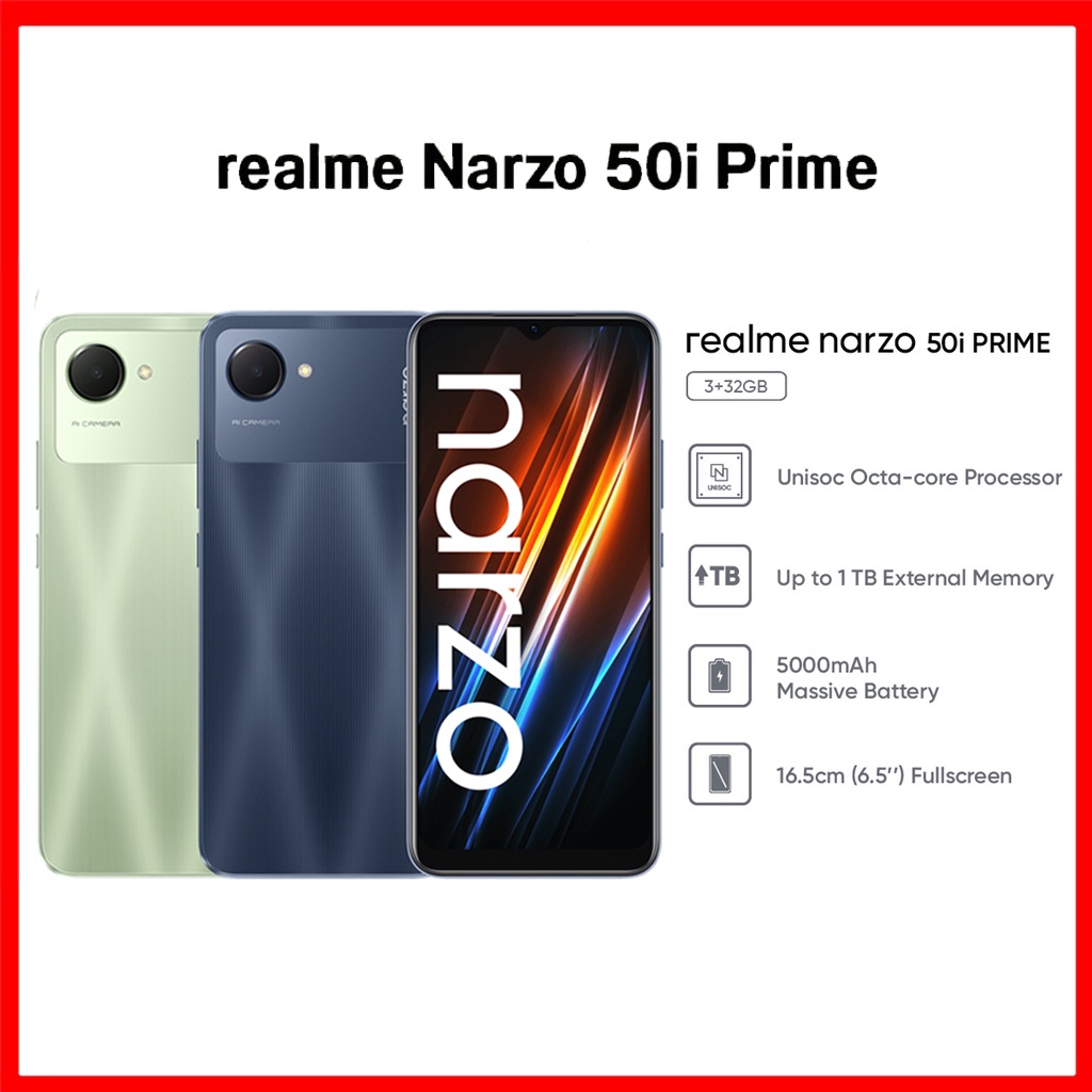 Realme Narzo 50i Prime | (3/32) (4/64) | ประกันศูนย์ไทย | Shopee Thailand