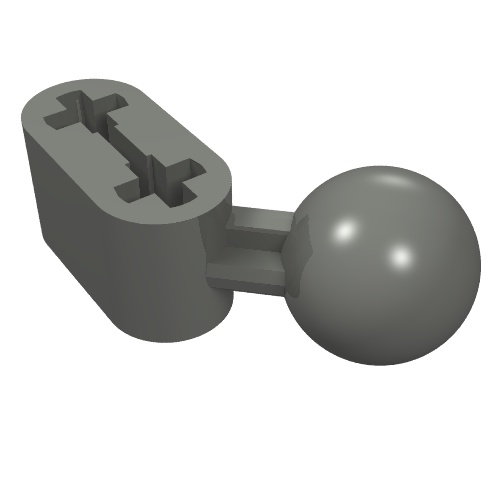 ( use ) ชิ้นส่วนเลโก้มือสอง part 50923 Technic, Liftarm, Modified Ball ...