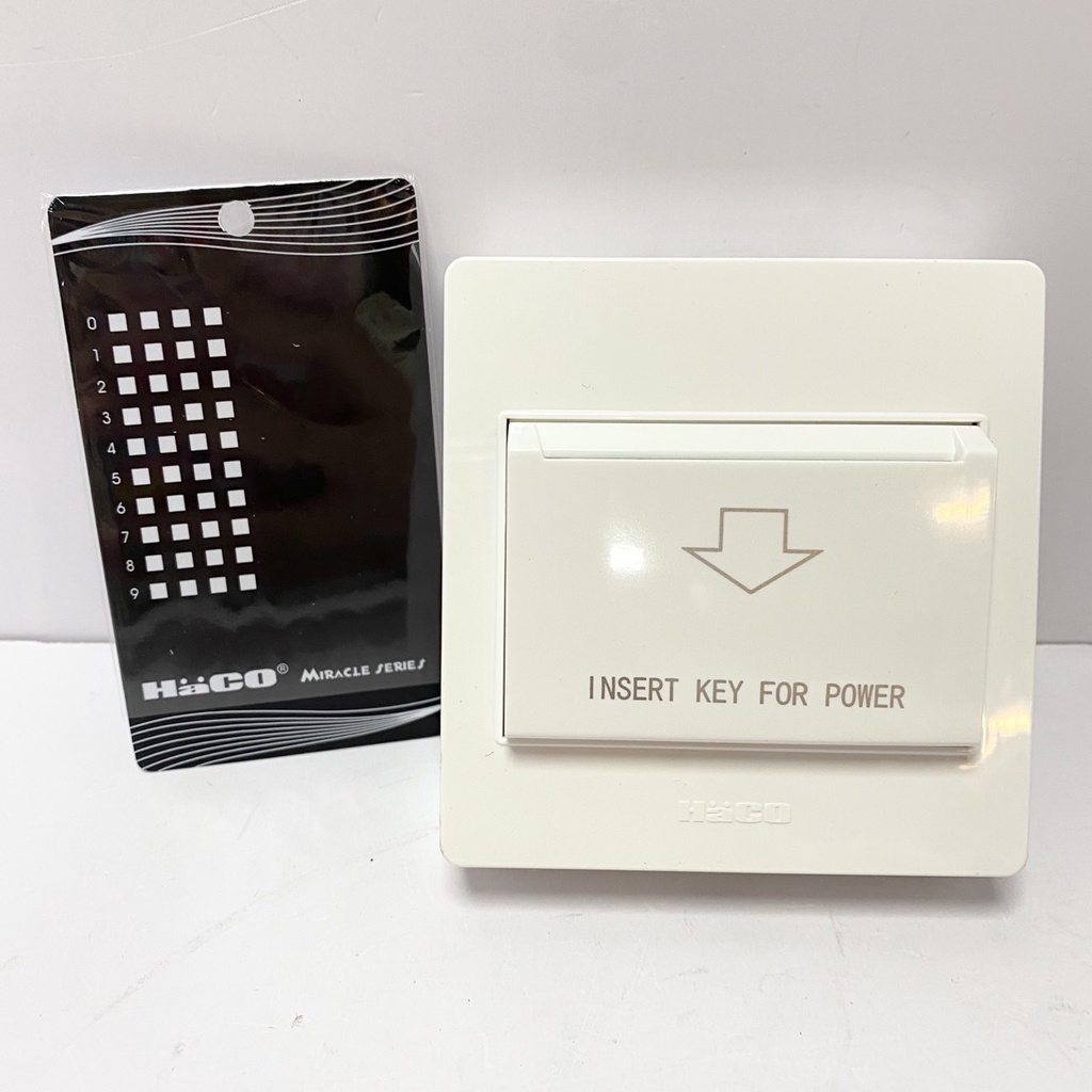 Haco สวิทช์ คีย์การ์ด ประตู พร้อมแผ่นการ์ด M3N-K10 | Shopee Thailand