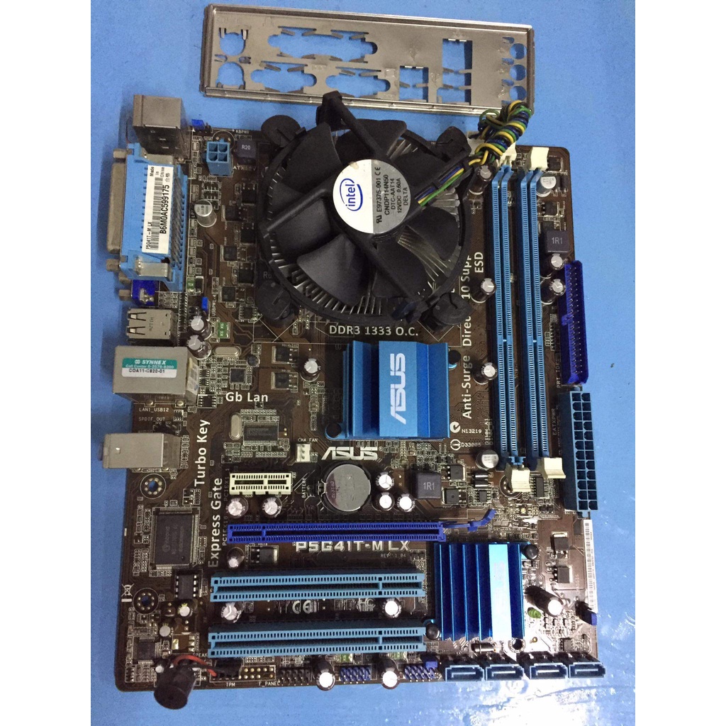 ชุดเมนบอร์ด Intel 775 ASUS-775 รองรับ DDR3 + CPU Pentium Dual-Core ...